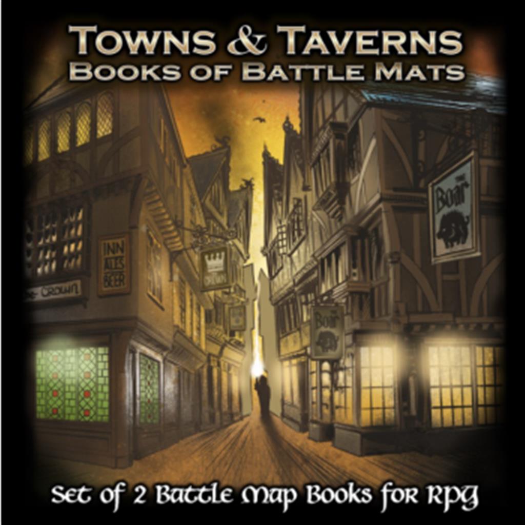 Hive Games - Books of Battle Maps Towns & Taverns - EN