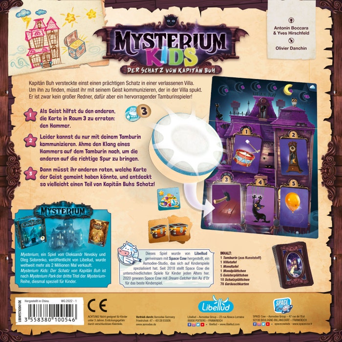 Hive Games - Mysterium Kids: Der Schatz von Kapitän Buh